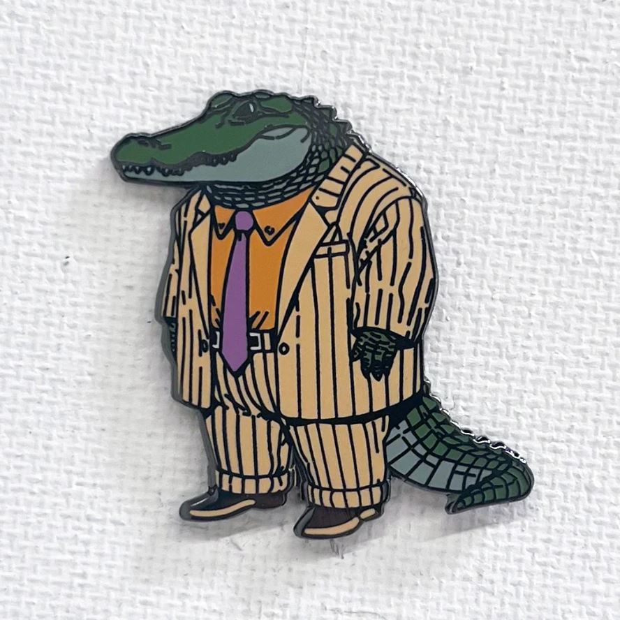 Mob Gator Enamel Pin – Lost Lakes Treasure Chest